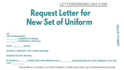 Request Letter For New Set Of Uniform Letter Requesting For Providing New Set Of Uniform Youtube