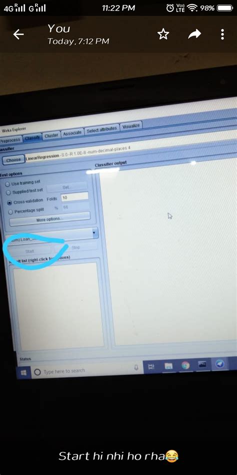 I Recently Loaded A Dataset Onto My Weka Tool But I Am Not Able To