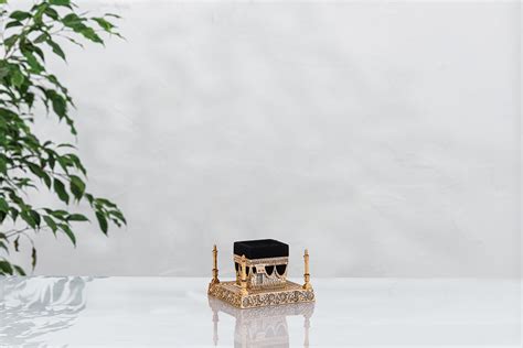 Islamic Table Decor Kaba Replica Gold And Black The Islamic