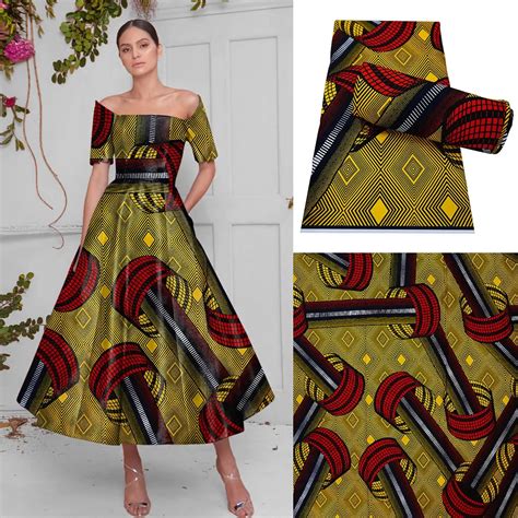 새로운 디자인 6 야드많은 아프리카 왁스 패브릭 가나 아프리카 인쇄 왁스 패브릭 나이지리아 Ankara 직물 바느질 옷fabric Aliexpress