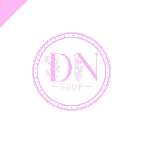 Premium Vector Minimalist Initials Dn Beauty Logofloral Logosalon