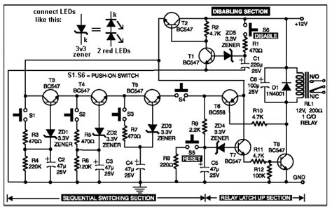 How To Create A Alarm Using 4 Buttons Circuit Diagram