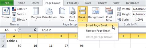 Разрывы страниц в Excel ОфисГуру
