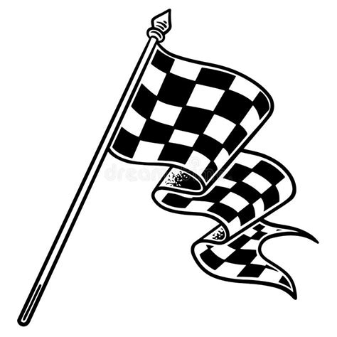 Race Flag Symbol Icon Vector Illustration Checkered Flag Icon Stock Vector Illustration Of