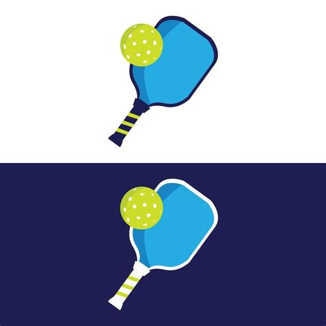 Premium Vector Pickleball Racket With Ball