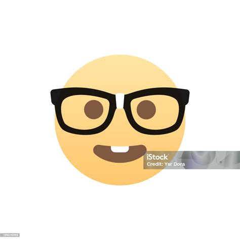 Vetores De Rosto Sorridente Nerd E Mais Imagens De Nerd Nerd Ícone