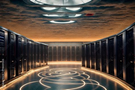 Explore The Cutting Edge World Of Quantum Computing Where Sleek Servers Pulse With The Power