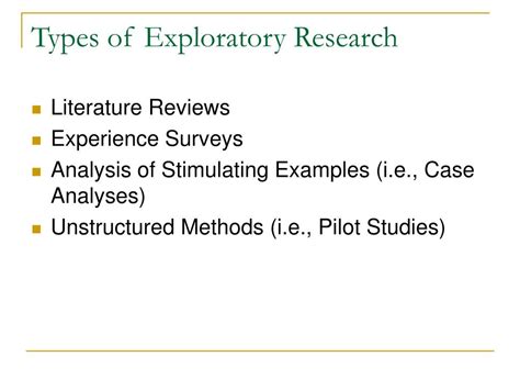 PPT Exploratory Research PowerPoint Presentation Free Download ID 316428