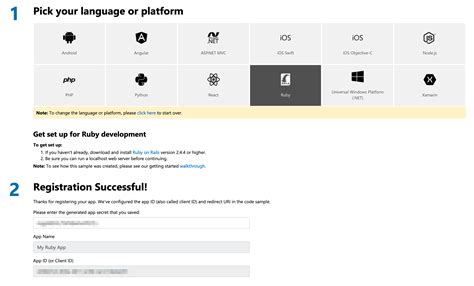 Application Secret Input Form Is Not Displayed In Microsoft Graph Quick Start Of The Ja Jp