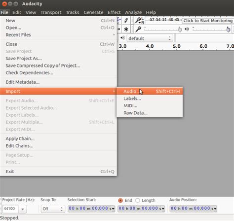 Importing An Audio File Into Audacity Download Scientific Diagram