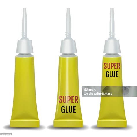 슈퍼 접착제 3d 현실적인 금속 용기 접착제 벡터 3차원 형태에 대한 스톡 벡터 아트 및 기타 이미지 3차원 형태 가리기 고정됨 Istock
