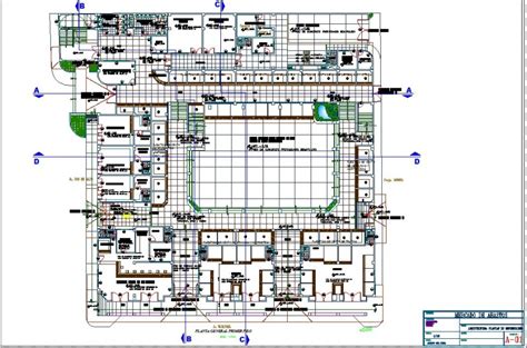 Plan Detail Of Single Story Office Building Block 2d View Cad Block Autocad File