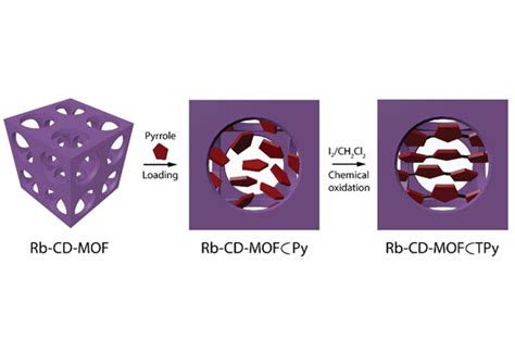 Direct Visualization Of Pyrrole Reactivity By Confined Oxidation In A Cyclodextrin Metal Organic