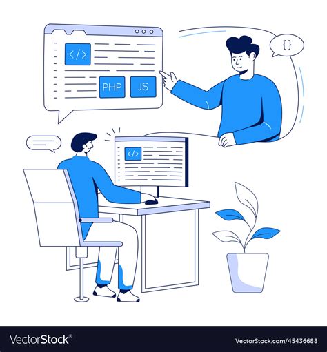 Software Developers Royalty Free Vector Image Vectorstock