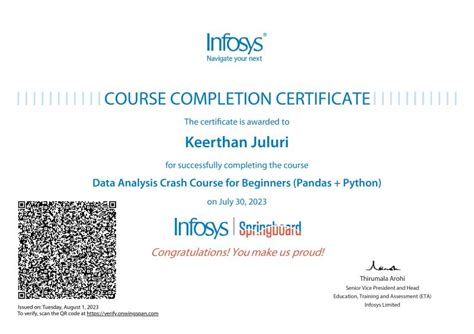 Keerthan Juluri On Linkedin Infosys Sruniversity Drumeshgupta