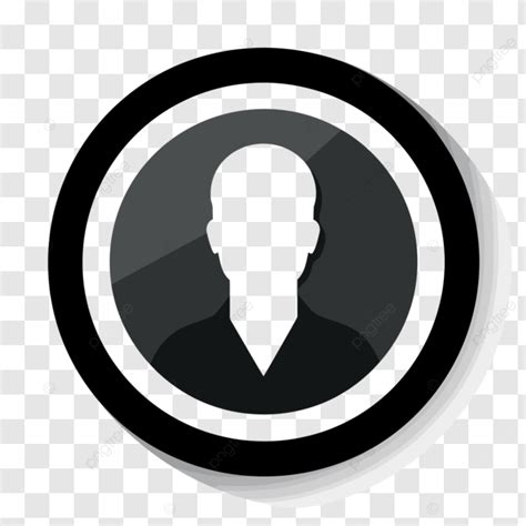 사람의 초상화가 있는 검은색 원 벡터 흰색 배경에 있는 파인더의 단순한 검은색 아이콘 그림자 없음 작은 프레임 중앙 Png 일러스트 및 벡터 에 대한 무료 다운로드