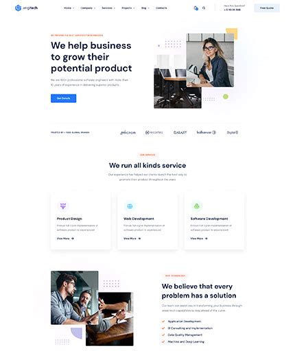 Engitech It Solutions And Services Company Wordpress Theme