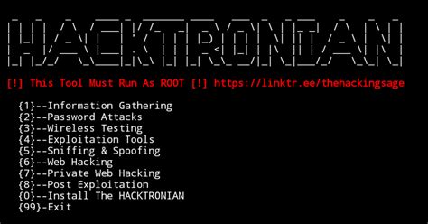 Cara Install Tools Hacking Hacktronian Di Termux Tutorial Termux