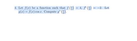 solved 4 let f x be a function such that