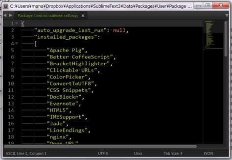 Sublimetextの設定をgit管理し、複数pcで設定やパッケージを同期する。 Mana Dot