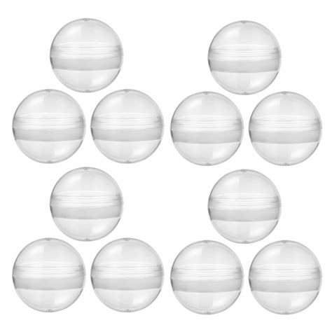 50 Pcs Egg Case Gum Plastic Wrapping Ball Fillable Ball Plastic Empty