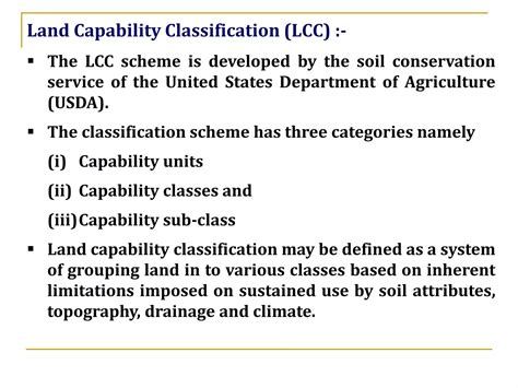 Land Capability Classification Ppt