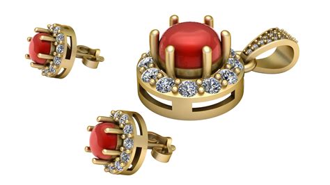 Файл Stl Red Carnelian Locket Set 3d Printable Mnodel 🔑 ・Идея 3d печати Файл Stl Red Carnelian Locket Set 3d Printable Mnodel 🔑 ・Идея 3d печати
