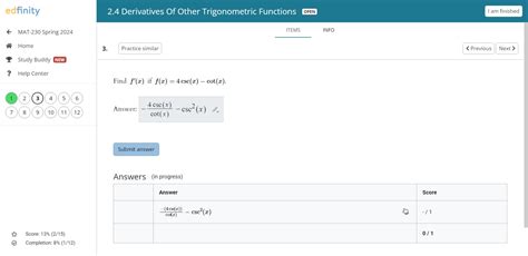 Solved Find F X If F X 4csc X Cot X Answer Chegg Com