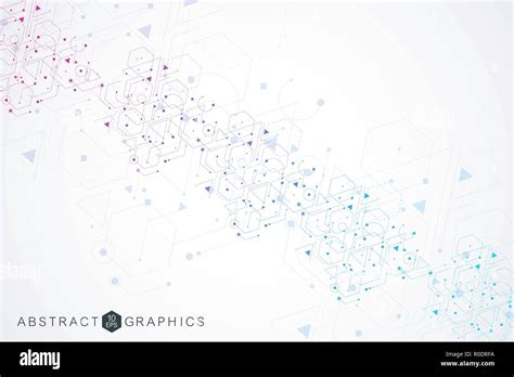 Modern Futuristic Background Of The Scientific Hexagonal Pattern Virtual Abstract Background