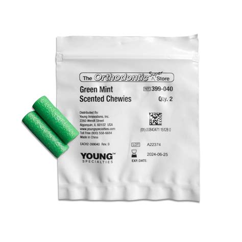 Chewies Green Mint X Aligner Tray Seaters Medline Sinclair Dental