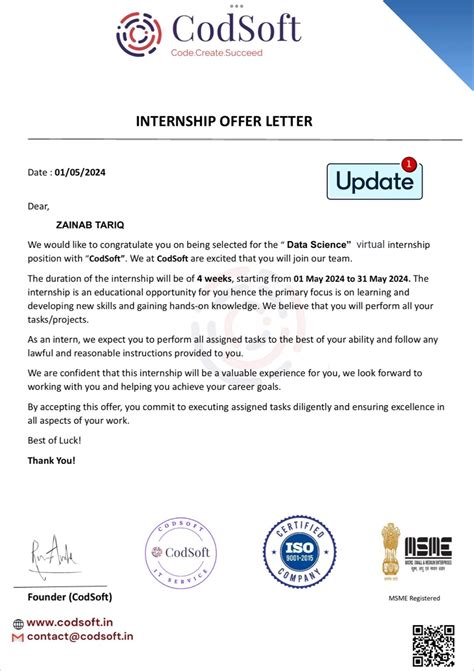 Zainab Tariq On Linkedin Internship Codsoft
