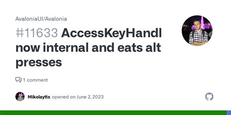 Accesskeyhandler Now Internal And Eats Alt Presses · Issue 11633