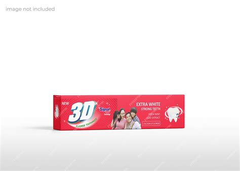 Premium Psd Toothpaste Packaging Box Mockup