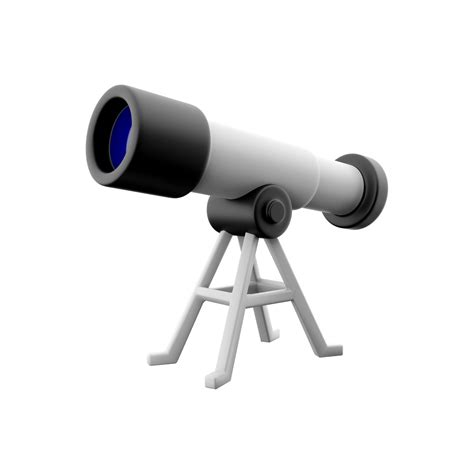 3d Rendering Space Telescope School Education Icon 3d Rendering Space