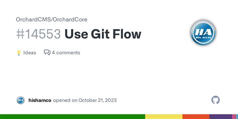 Use Git Flow · Orchardcms Orchardcore · Discussion 14553 · Github
