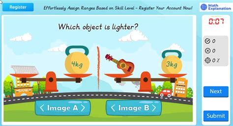 Math Explanation Comparing Objects Engaging Primary Maths Software