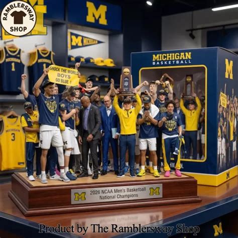Michigan 2026 Ncaa Mens Basketball National Champions 3d Commemorative
