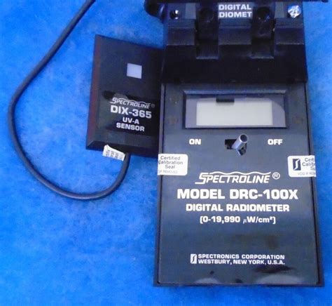 Spectroline Digital Radiometerphotometer Drc 100x W Uv A Sensor Dix