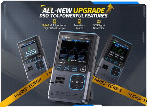 Fnirsi® Dso Tc4 3 In 1 10mhz 48msa S Digital Oscilloscope Transistor T
