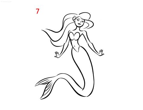How To Draw A Mermaid Really Easy Drawing Tutorial
