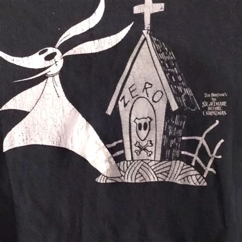 Tim Burton Shirts And Tops Tim Burton Graphic Print Tshirt Of Zero Poshmark