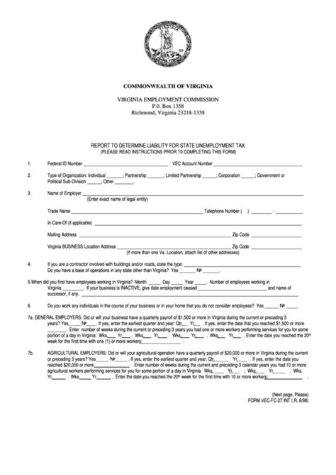 Printable Form Vec Fc 20 Printable Forms Free Online