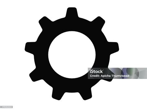 고립 된 벡터 톱니 바퀴 아이콘 톱니바퀴 평면 스타일로 설정 톱니바퀴 기호 도구 벡터 톱니바퀴 또는 웹 응용 프로그램 또는 Ui