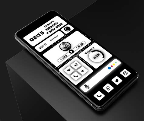 Promotion Bichrome Kwgt Ios And Monochrome Inspired Kustom Widgets