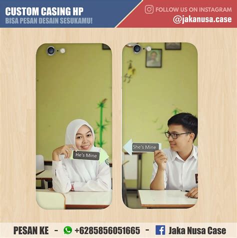 Casing HP Jasa Cetak Foto Pre Wedding Pacar Pasangan Couple Di Casing HP Harga Ter Murah By