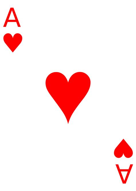 Ace Of Hearts Playing Card