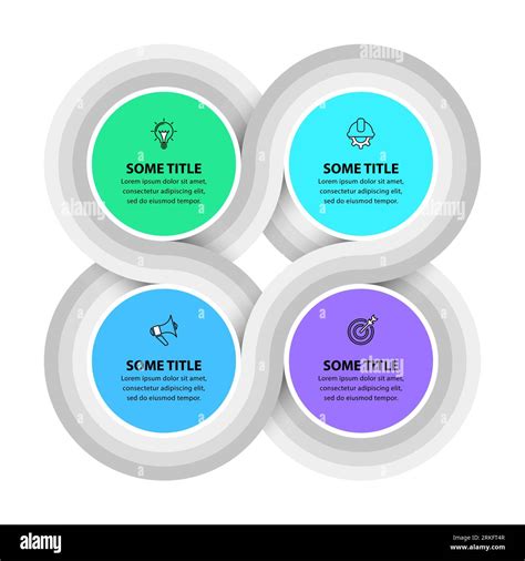 Infographic Template With Icons And 4 Options Or Steps Connected