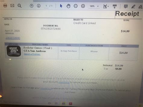 Receipt Apple Community