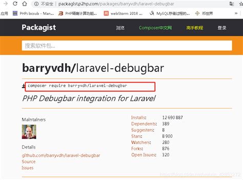 laravel debugbar调试工具的安装 packagist debugbar csdn博客