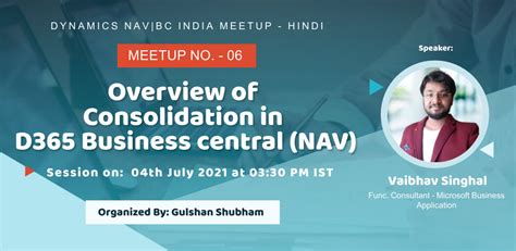 session on overview of consolidation in d365 business central nav